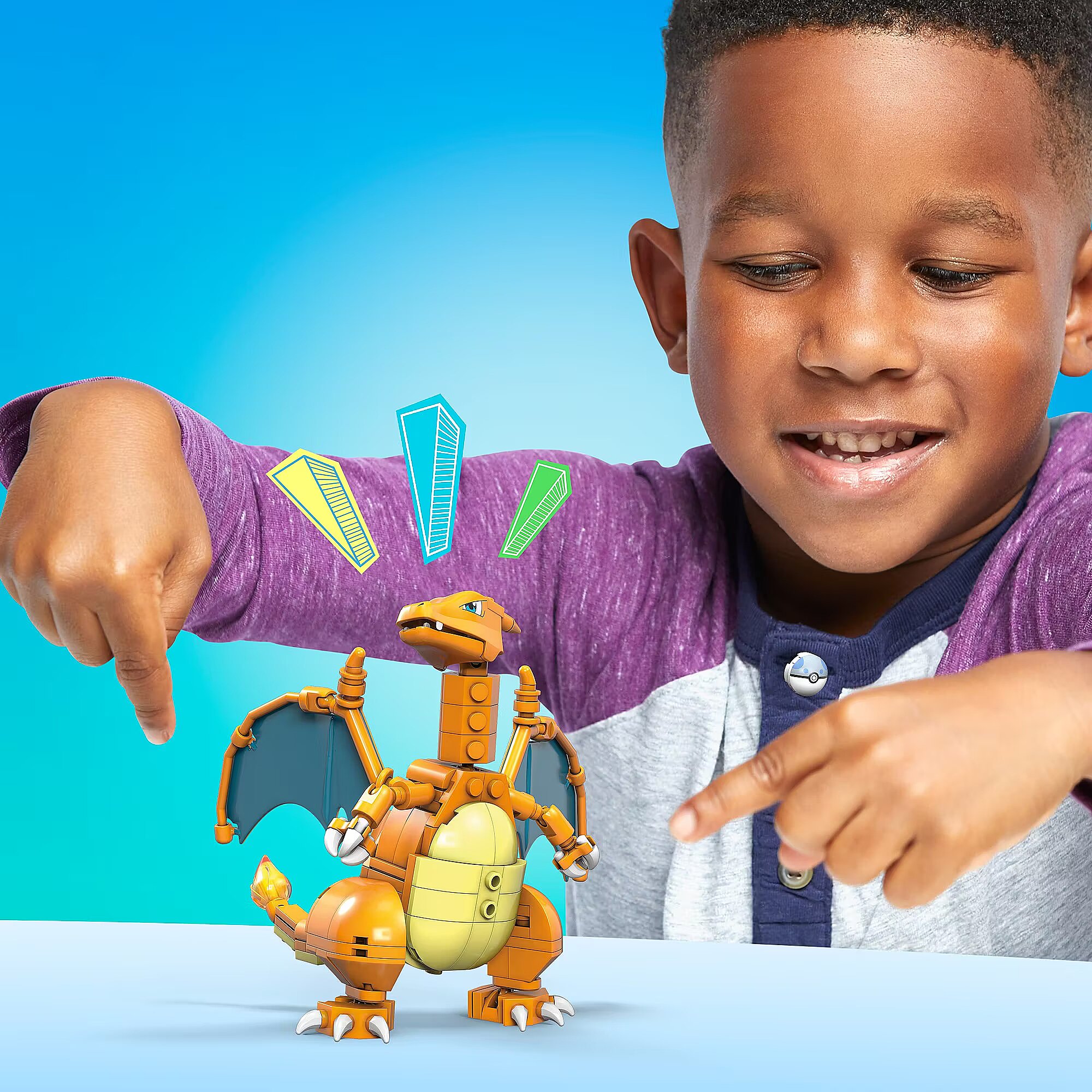 Mega Bloks Mega Construx Pokémon Charizard Construction Toy (GWY77)