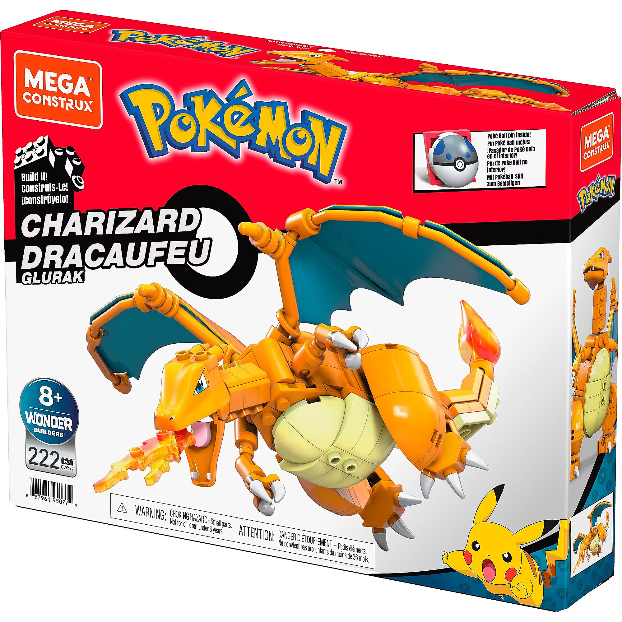 Mega Bloks Mega Construx Pokémon Charizard Construction Toy (GWY77)