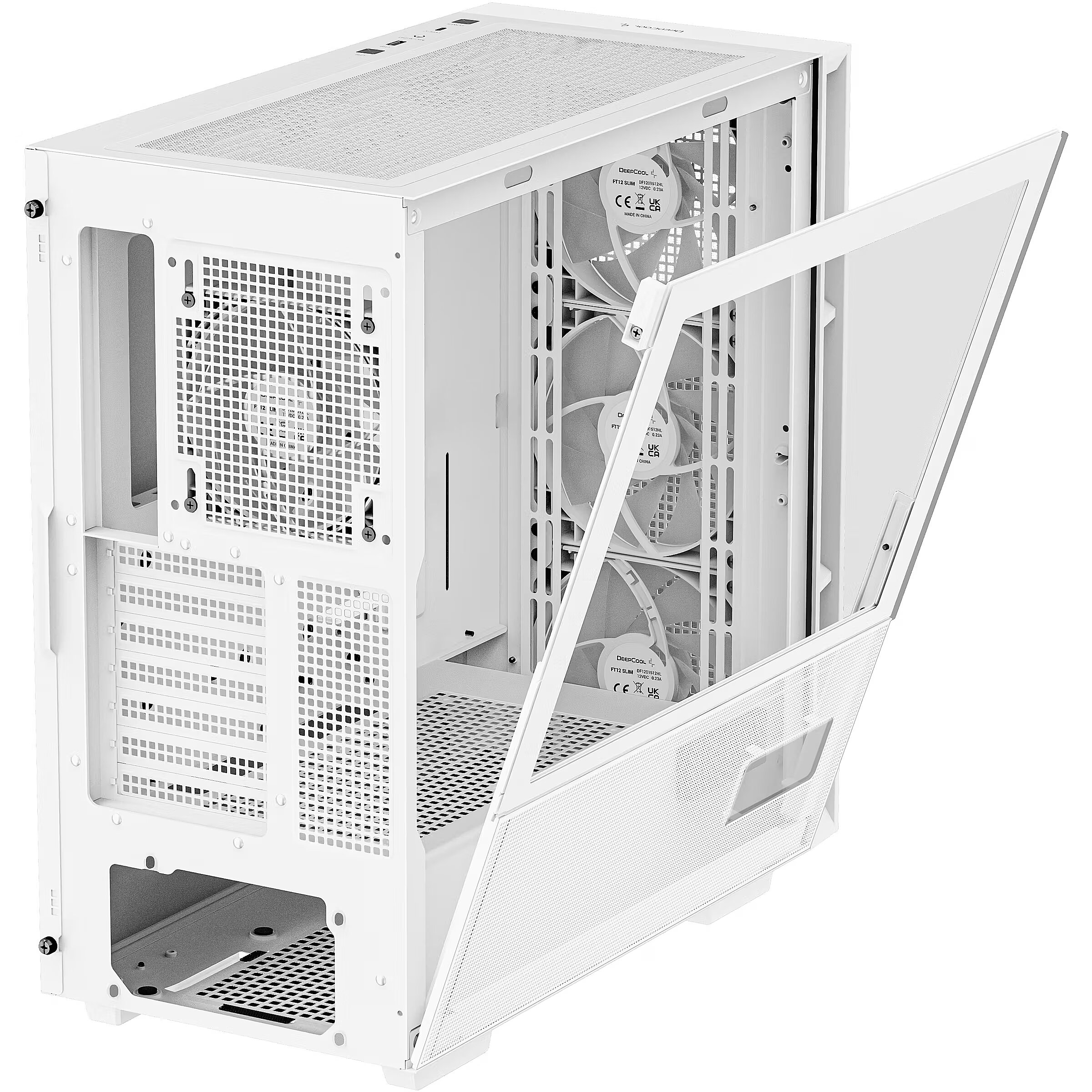Deepcool CH560 Digital WH, Tempered Glass, White (R-CH560-WHAPE4D-G-1)