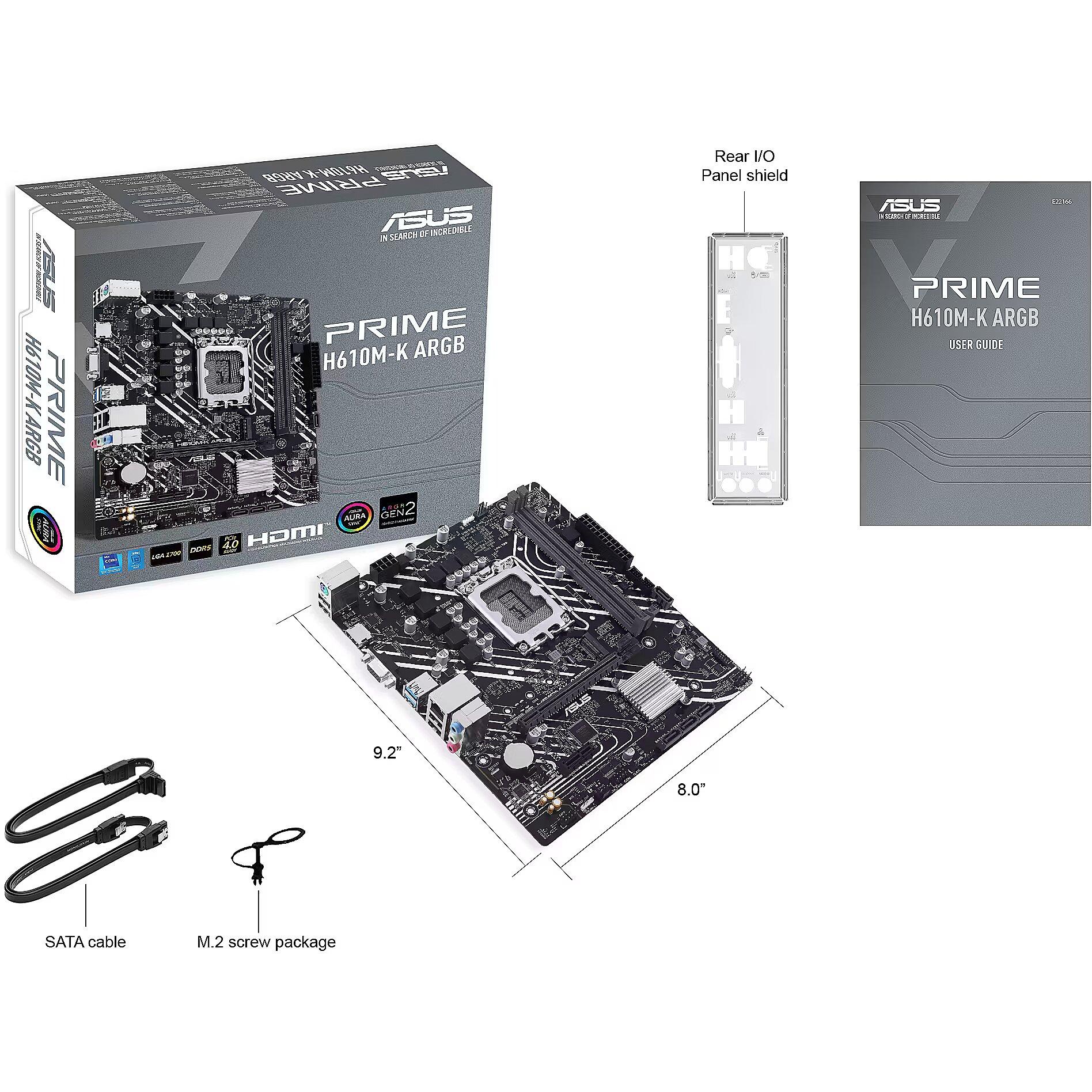 Asus Prime H610M-K ARGB (90MB1G90-M0EAY0)