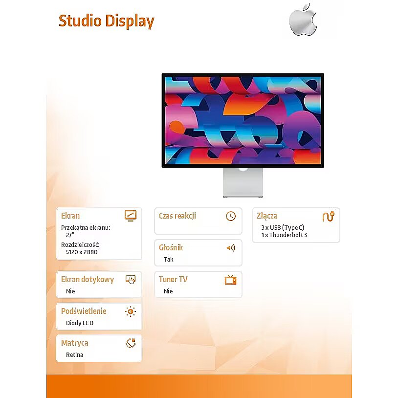Apple Studio Display - Nano-Texture Glass - Tilt- and Height-Adjustable ...