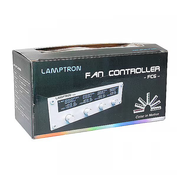 Lamptron FC6 5.25" Bay Fan Controller, Silver (LAMP-FC0081S)