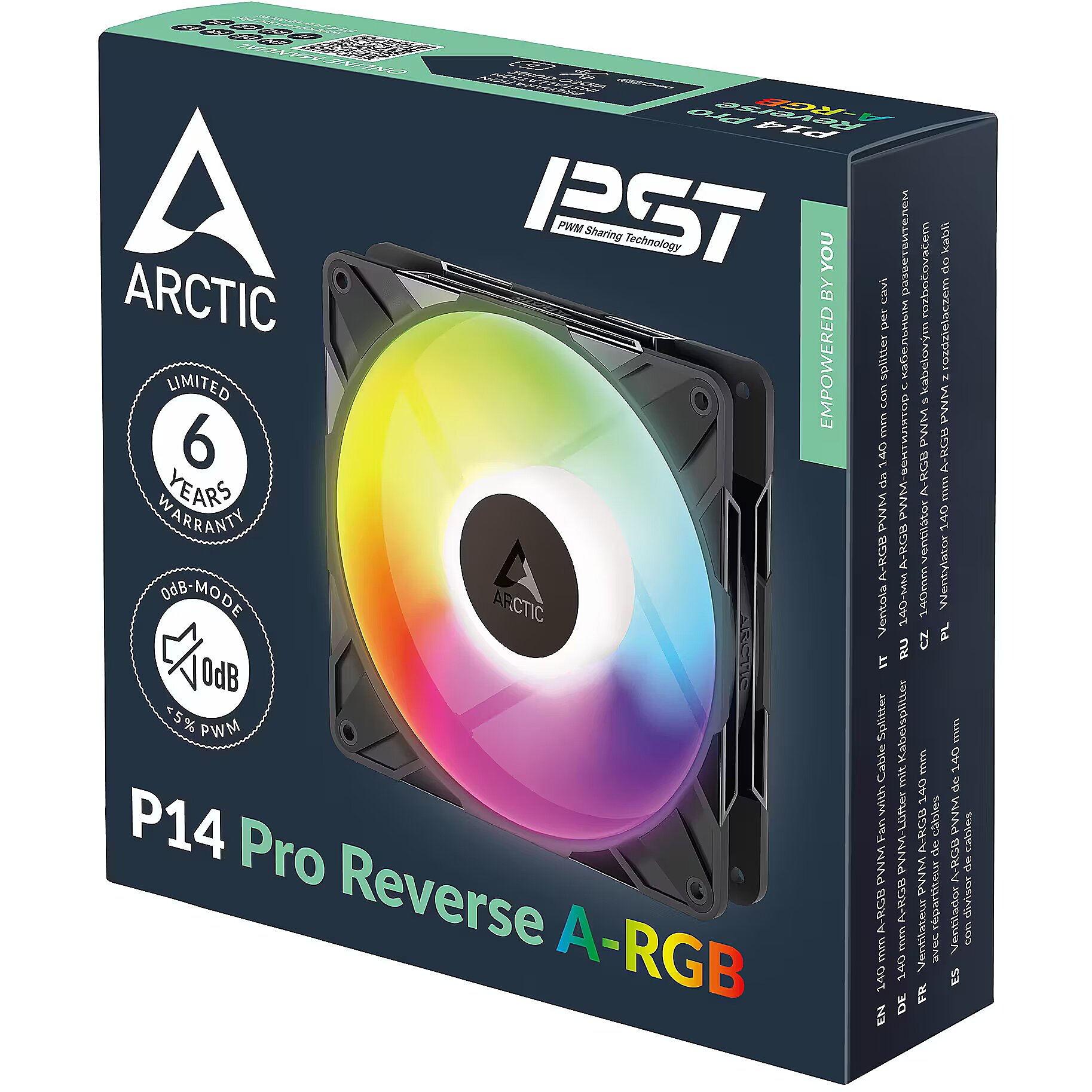Arctic P14 Pro Reverse A-RGB, Black (ACFAN00323A)