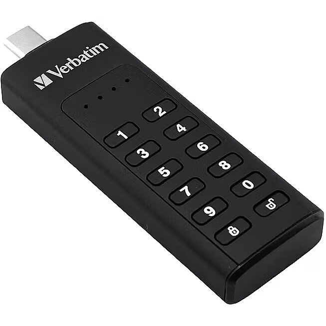 Verbatim Keypad Secure, 128GB, USB-C (49432)