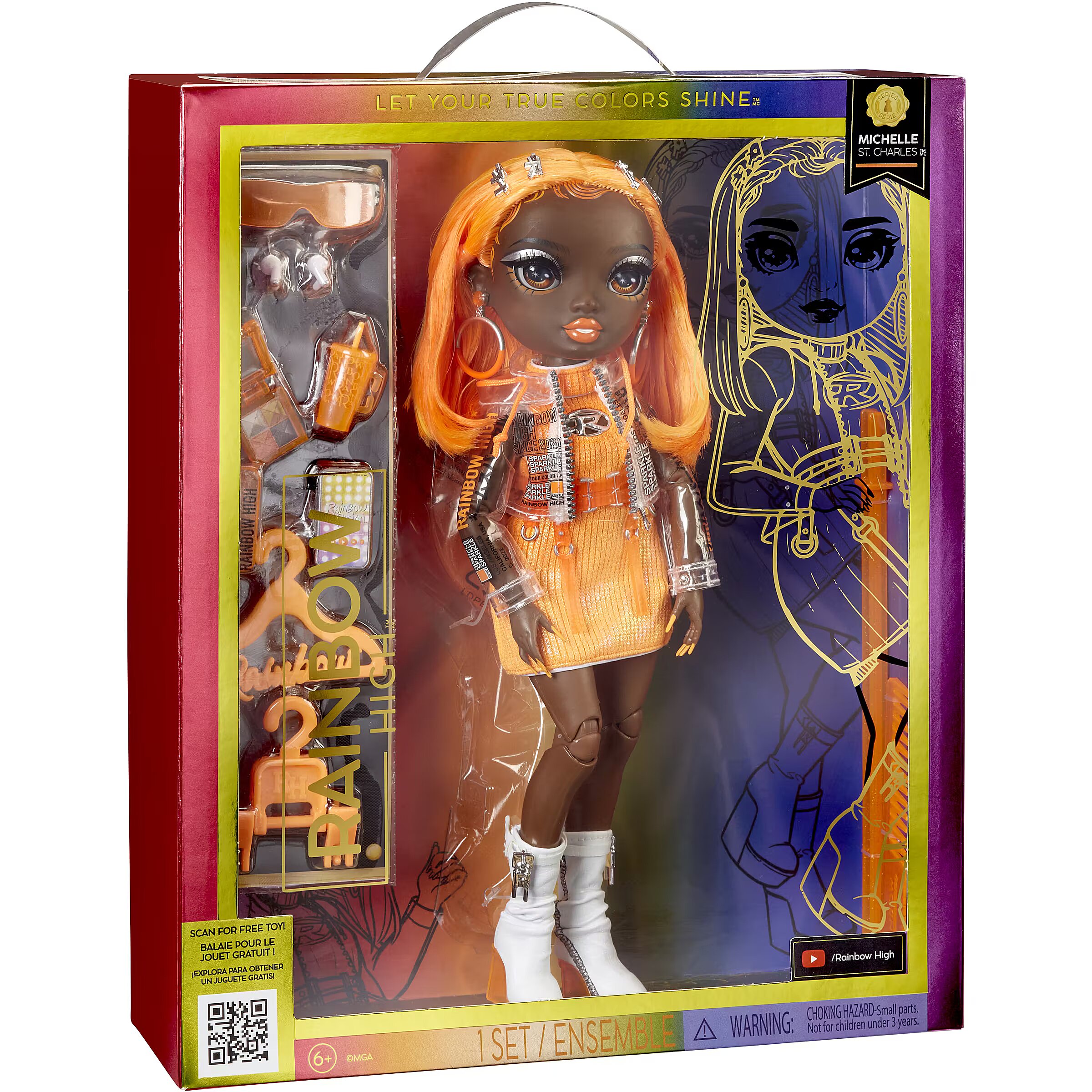 MGA Lalka Rainbow High Fashion - Michelle St. Charles (583127EUC)