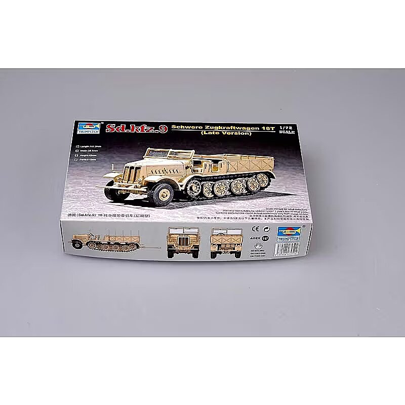 Trumpeter Plastic model German Sd.Kfz.9 Schwere Zugkraftwagen 18t Type ...