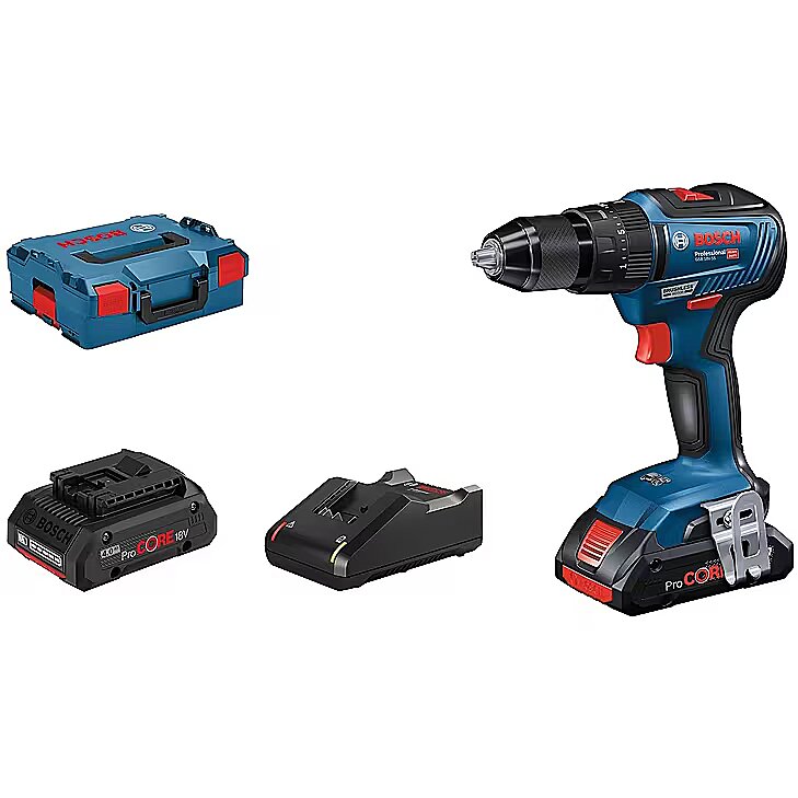 Bosch Bosch cordless hammer drill GSB 18V-55 Professional, 18Volt (blue ...