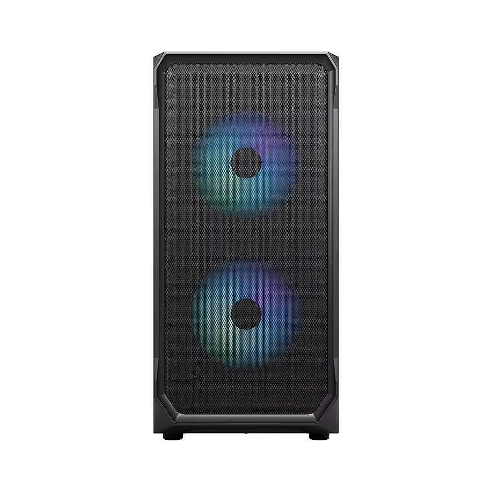 Fractal Design Focus 2, Black, RGB, Tempered Glass Clear Tint (FD-C ...