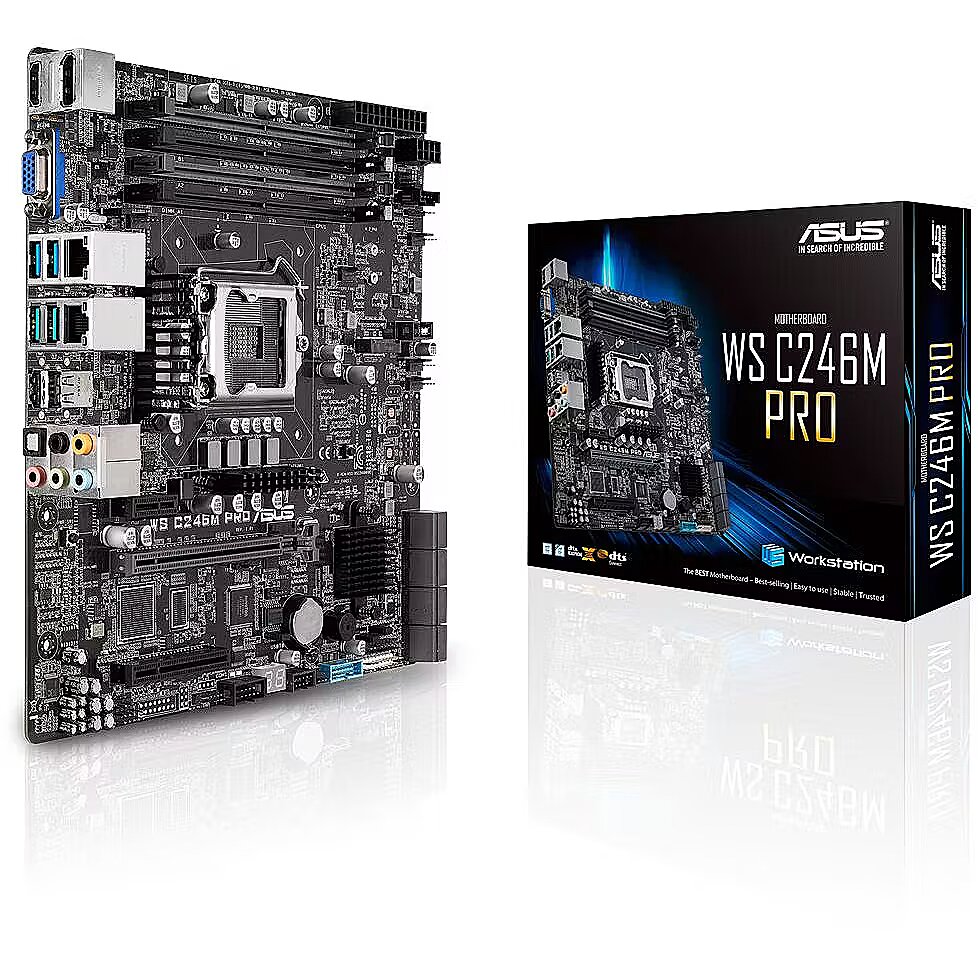 Asus WS C246M PRO S1151 C246 MATX SND+GLN+U3.1+M2 SATA6GB/S DDR4 IN ...