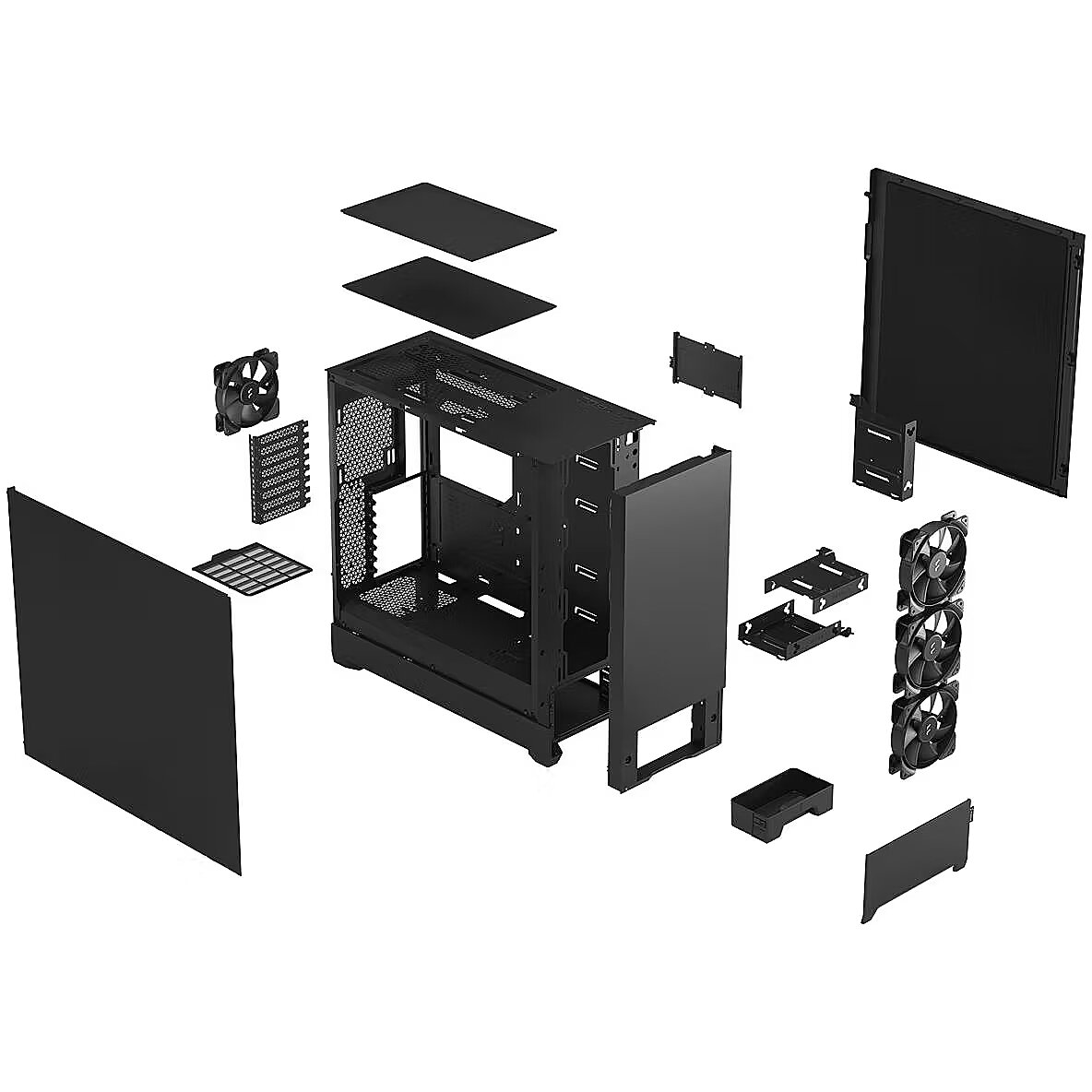 Fractal Design Pop XL Silent, Black Solid (FD-C-POS1X-01)