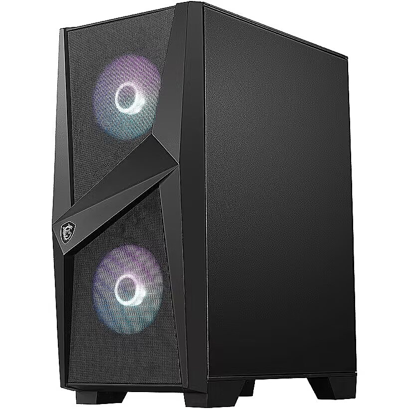 MSI MAG Forge 100R, ARGB, Tempered Glass, Black (MAG FORGE 100R)