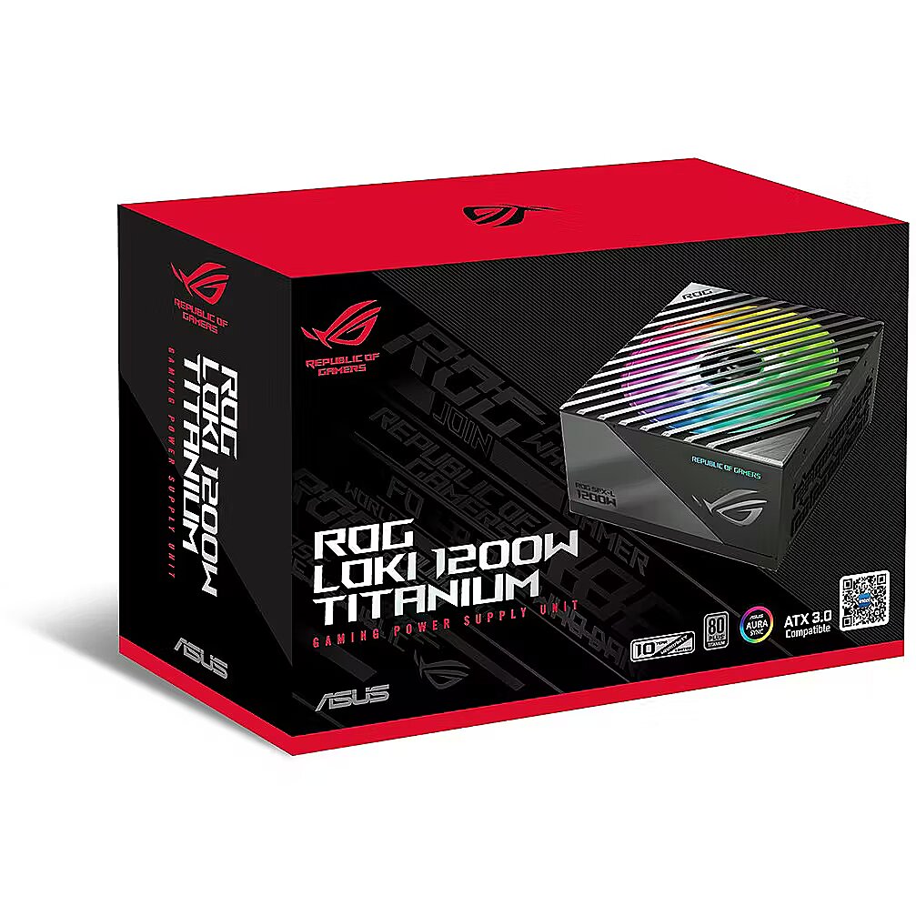 Asus ROG Loki SFX-L Titanium, 1200W, ATX 3.0, 80PLUS Titanium (90YE00N0 ...