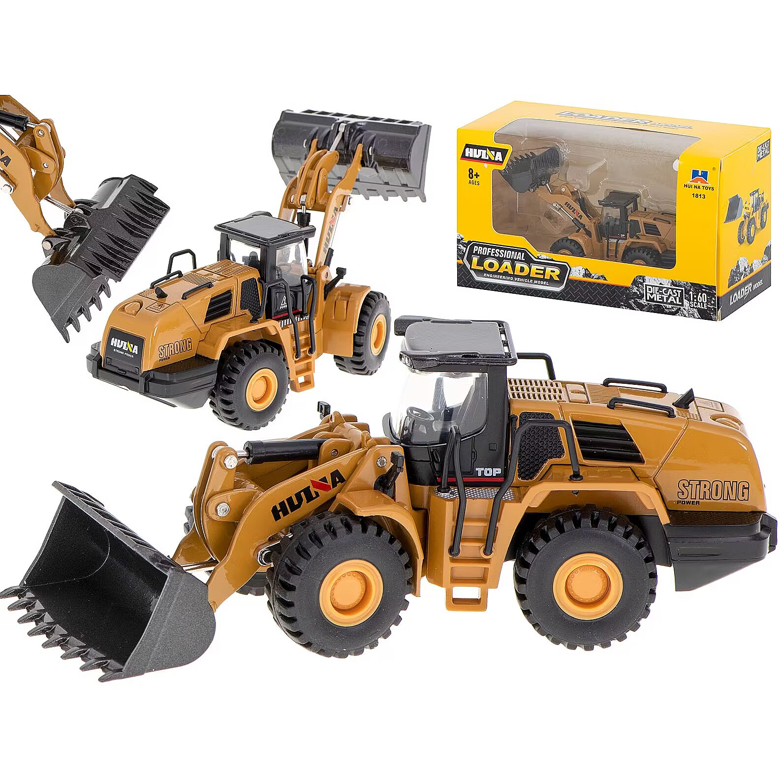 H-Toys Bulldozer for Kids 1:60 Yellow (HT-1813)