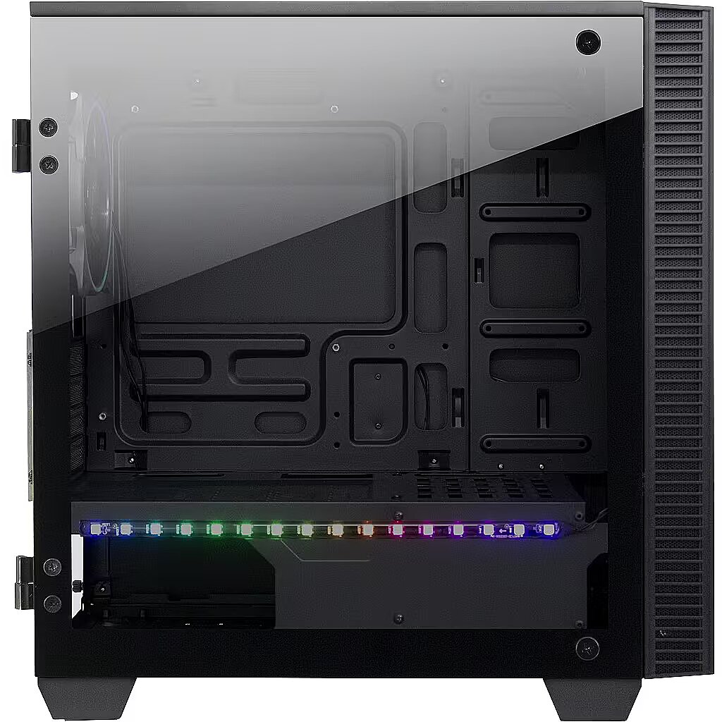 Inter-Tech X-608 INFINITY MICRO, RGB, Tempered Glass, Black (88881315)
