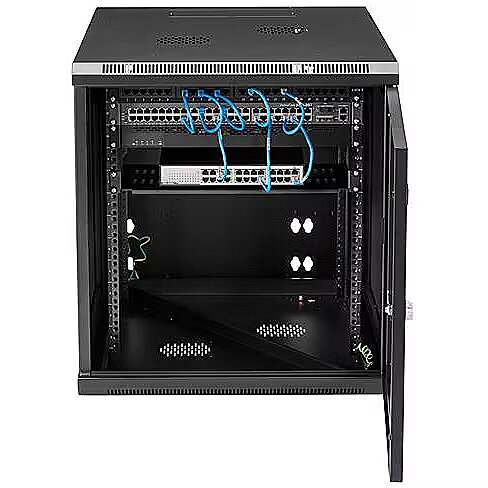 Startech 12U SERVER RACK ENCLOSURE HINGE - WALL MOUNT NETWORK RACK ...