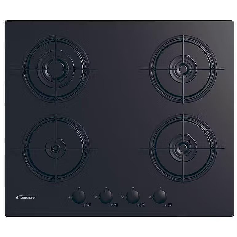 Candy Gas Hob CVW6BB, 4 zones, Black, (CVW6BB)