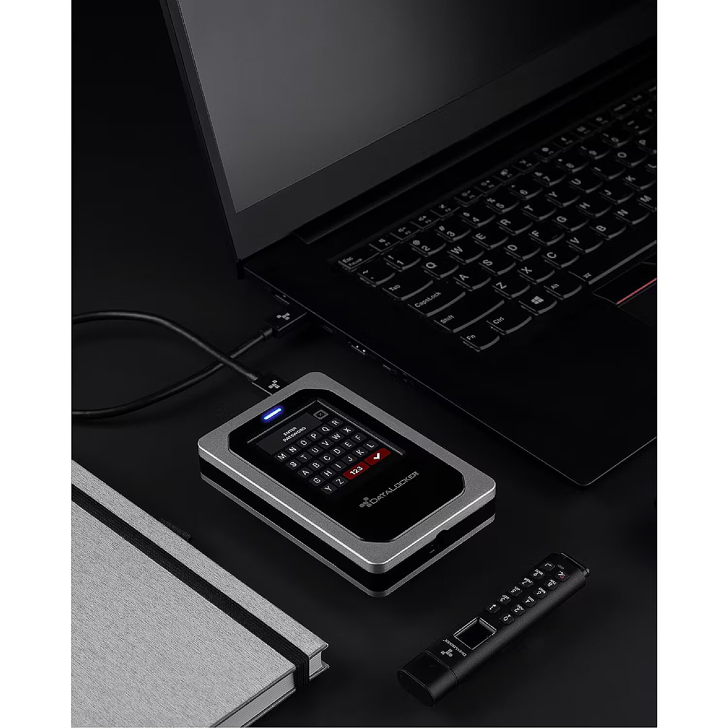 Origin Storage DataLocker DL4 FE 1TB, 2.5", Black (DL4-1TB-FE)