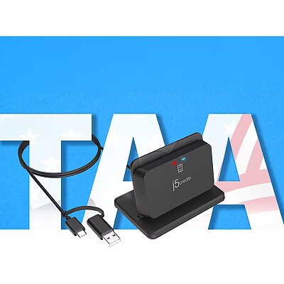 J5create USB SMART CARD / CAC READER STAND (JUR261-N)