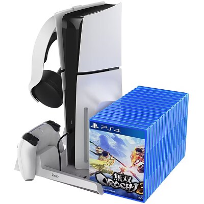 Ipega P5S023 RGB Charging Stand + Cooling for PS5 / PS5 Slim / PS5 Pro ...